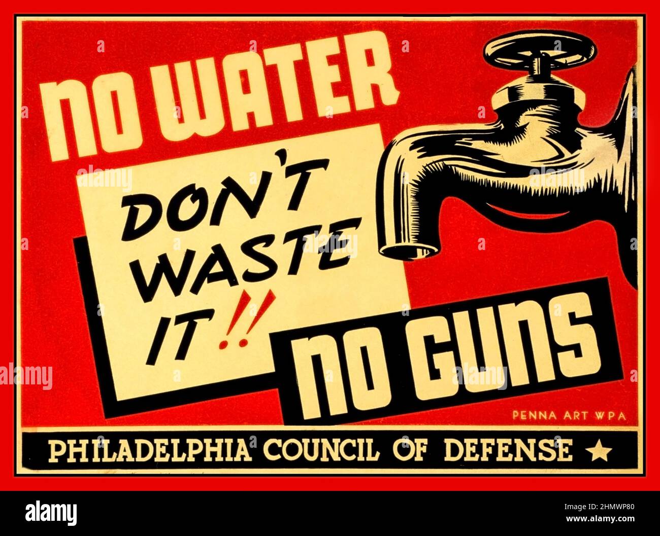 Save water for war industry hi-res stock photography and images - Alamy