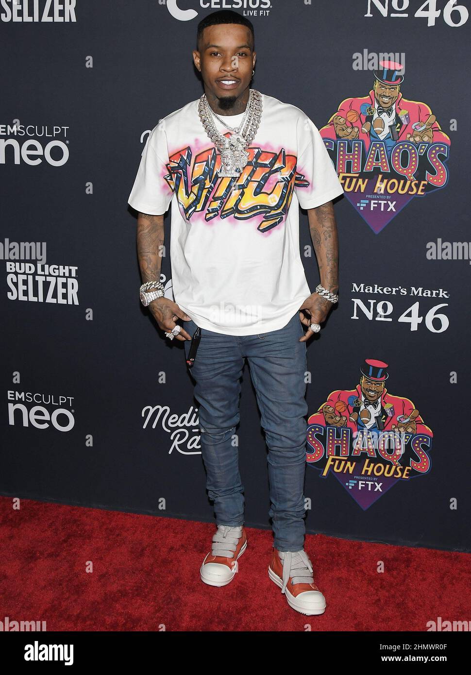 Tory Lanez arrives at SHAQ'S Fun House presented by FTX held at The ...