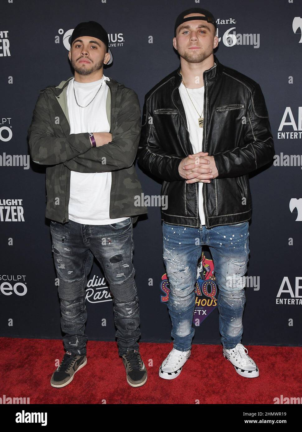 (L-R) Chris Avila and Nick Maximov arrives at SHAQ'S Fun House ...