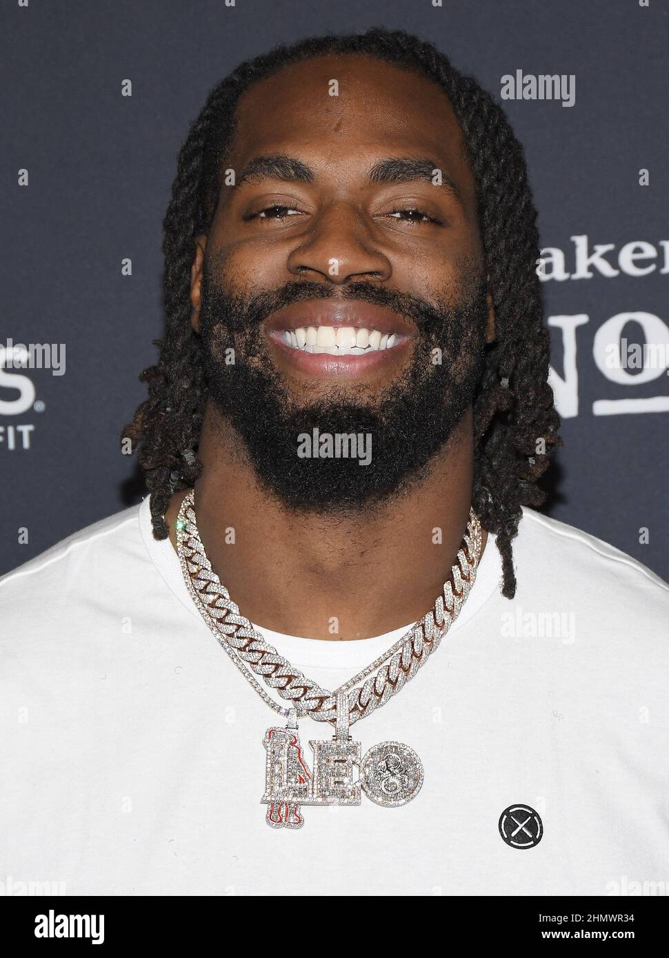 Los Angeles, USA. 11th Feb, 2022. Matthew Judon arrives at SHAQ'S Fun ...