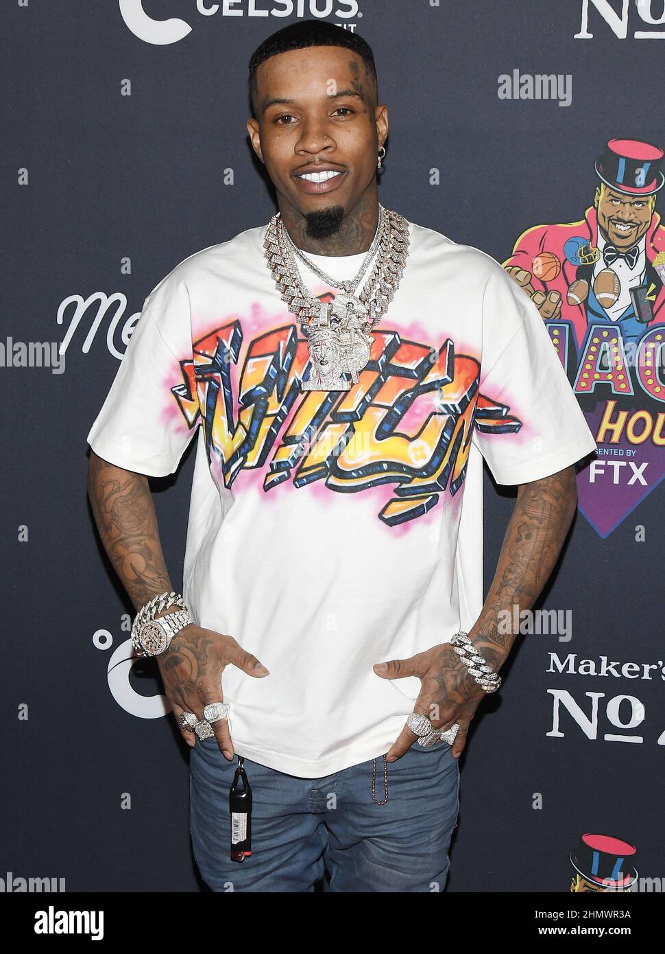 Los Angeles, USA. 11th Feb, 2022. Tory Lanez arrives at SHAQ'S Fun ...