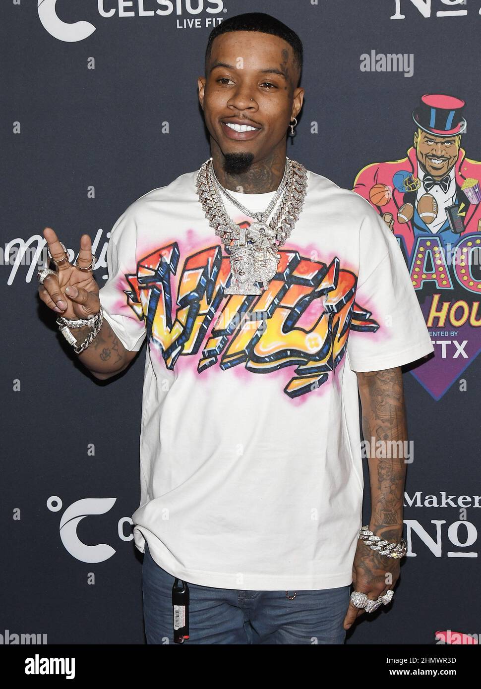 Los Angeles, USA. 11th Feb, 2022. Tory Lanez arrives at SHAQ'S Fun ...