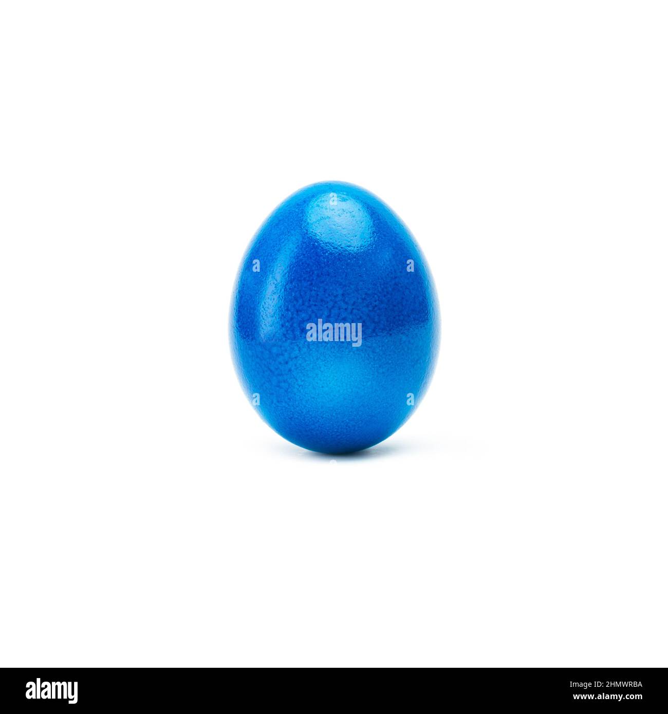 blue easter egg on white Stock Photo - Alamy