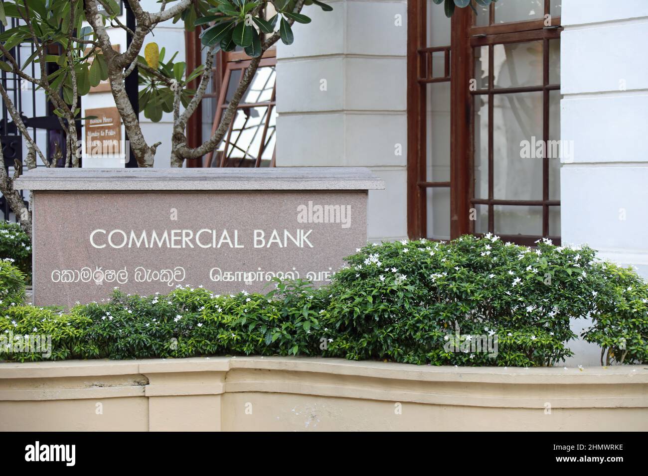 Galle Fort Commercial Bank Stock Photo - Alamy