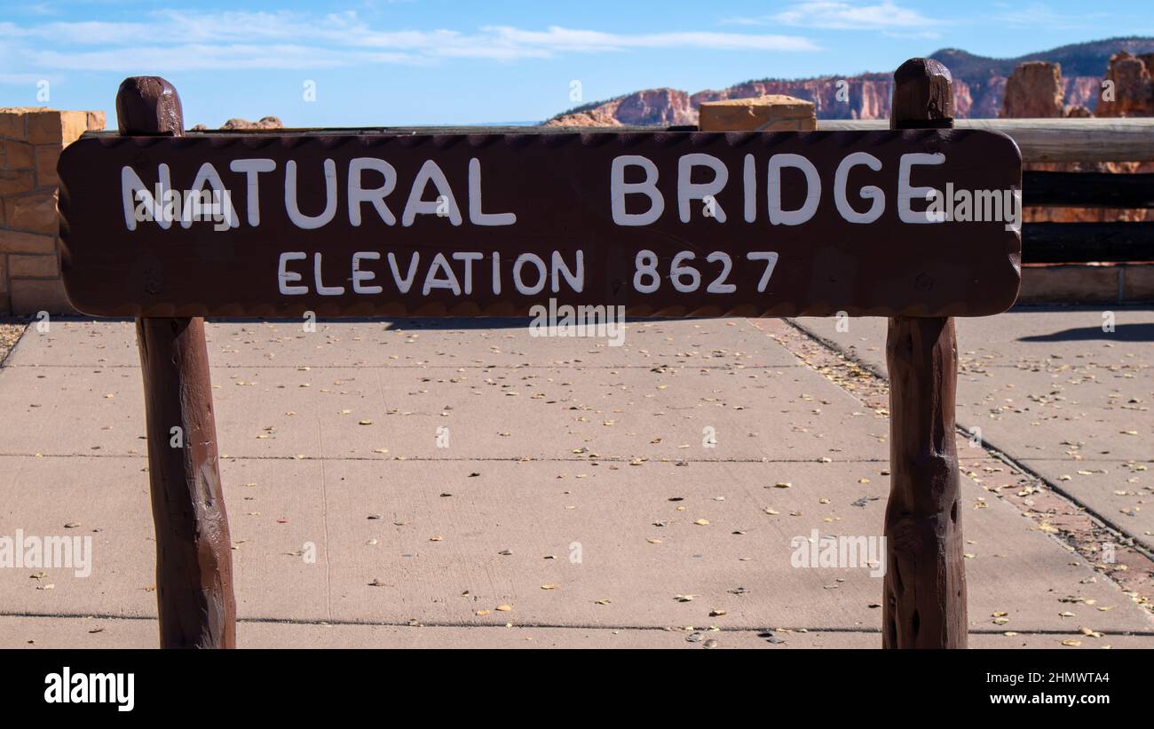 Natural Bridge at Bryce Canyon, Utah, USA Stock Photo - Alamy