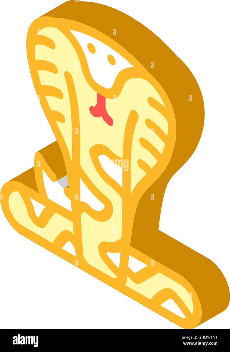 cobra snake isometric icon vector illustration Stock Vector Image & Art ...