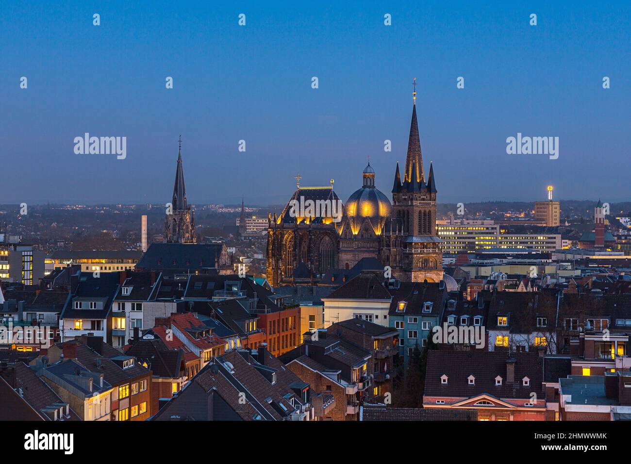 Aachen city skyline sunset hi-res stock photography and images - Alamy