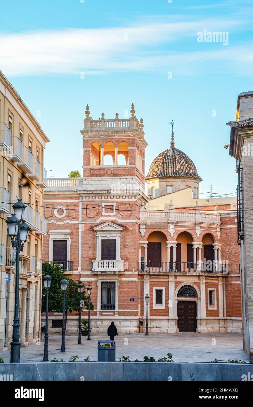 VALENCIA , SPAIN - DECEMBER 6, 2021: historical buildings in Valencia ...