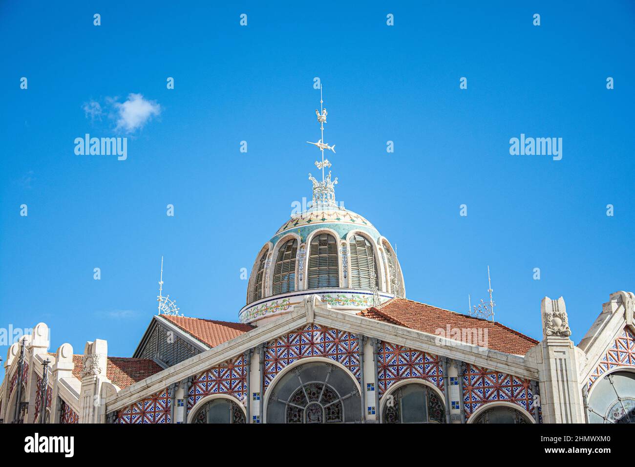 VALENCIA , SPAIN - DECEMBER 8, 2021: historical buildings in Valencia ...