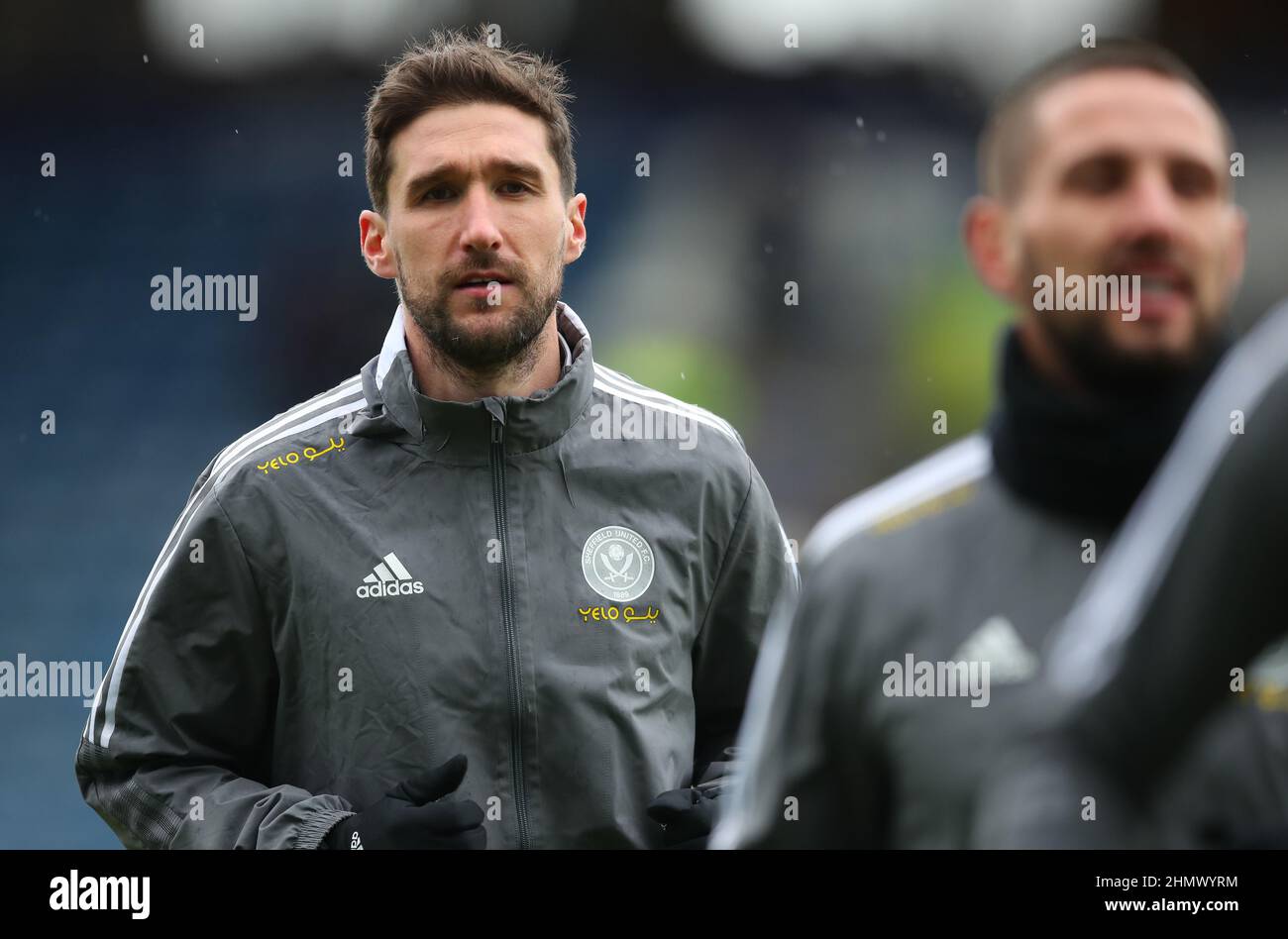 Huddersfield, England, 12th February 2022. Chris Basham of Sheffield ...