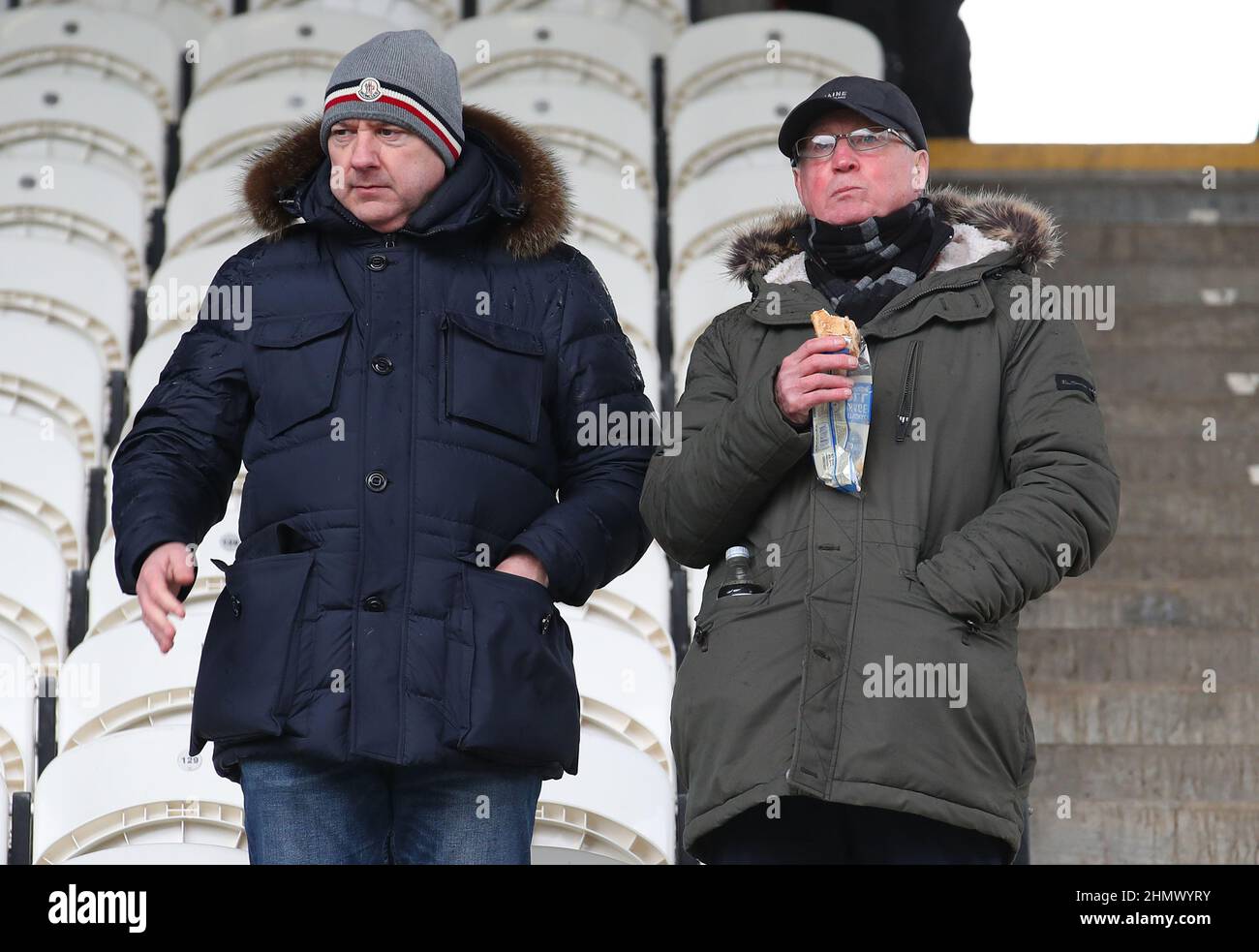 Huddersfield, England, 12th February 2022. Sheffield Utd fans for fans ...