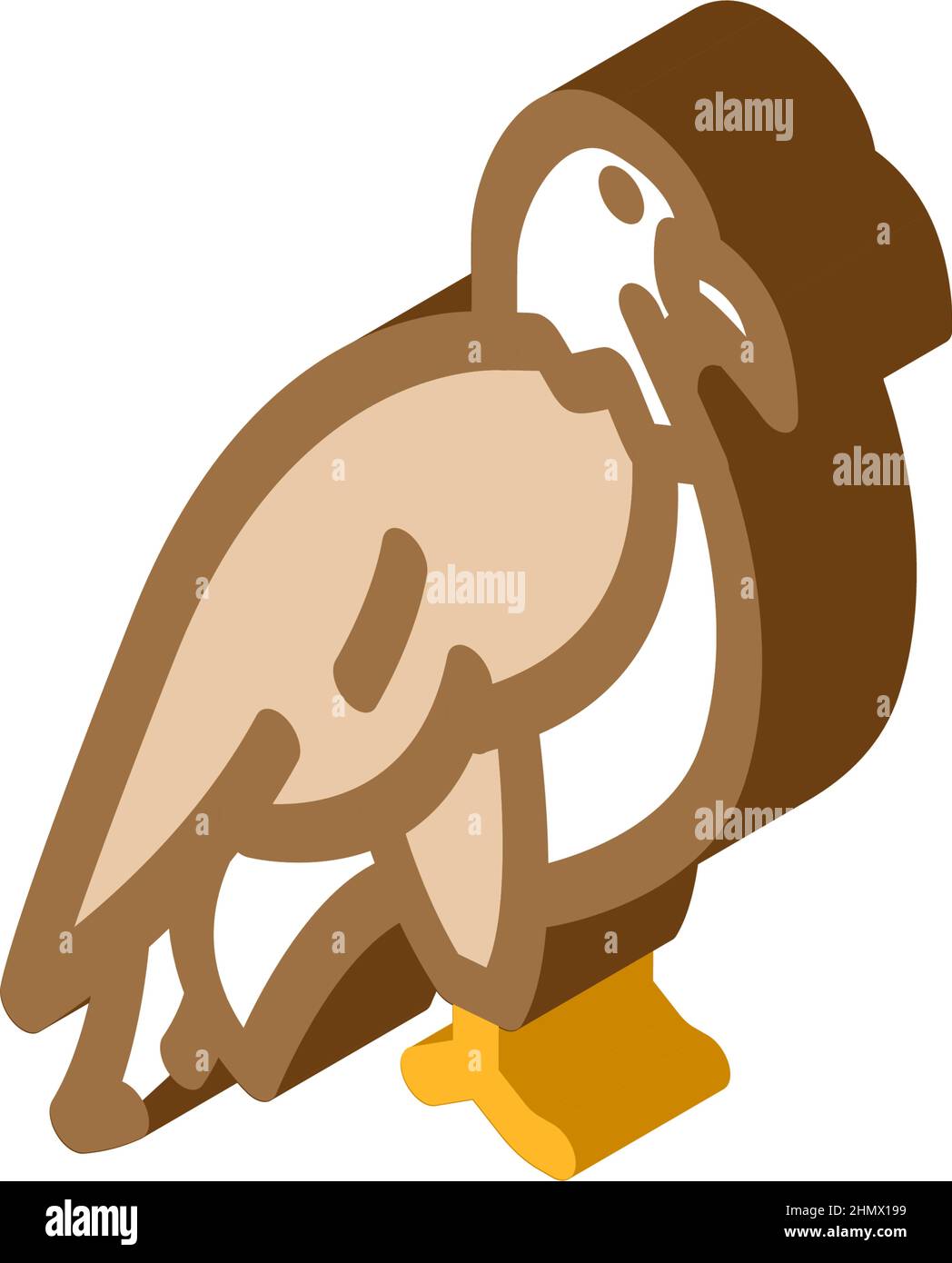 eagle bird isometric icon vector illustration Stock Vector Image & Art ...