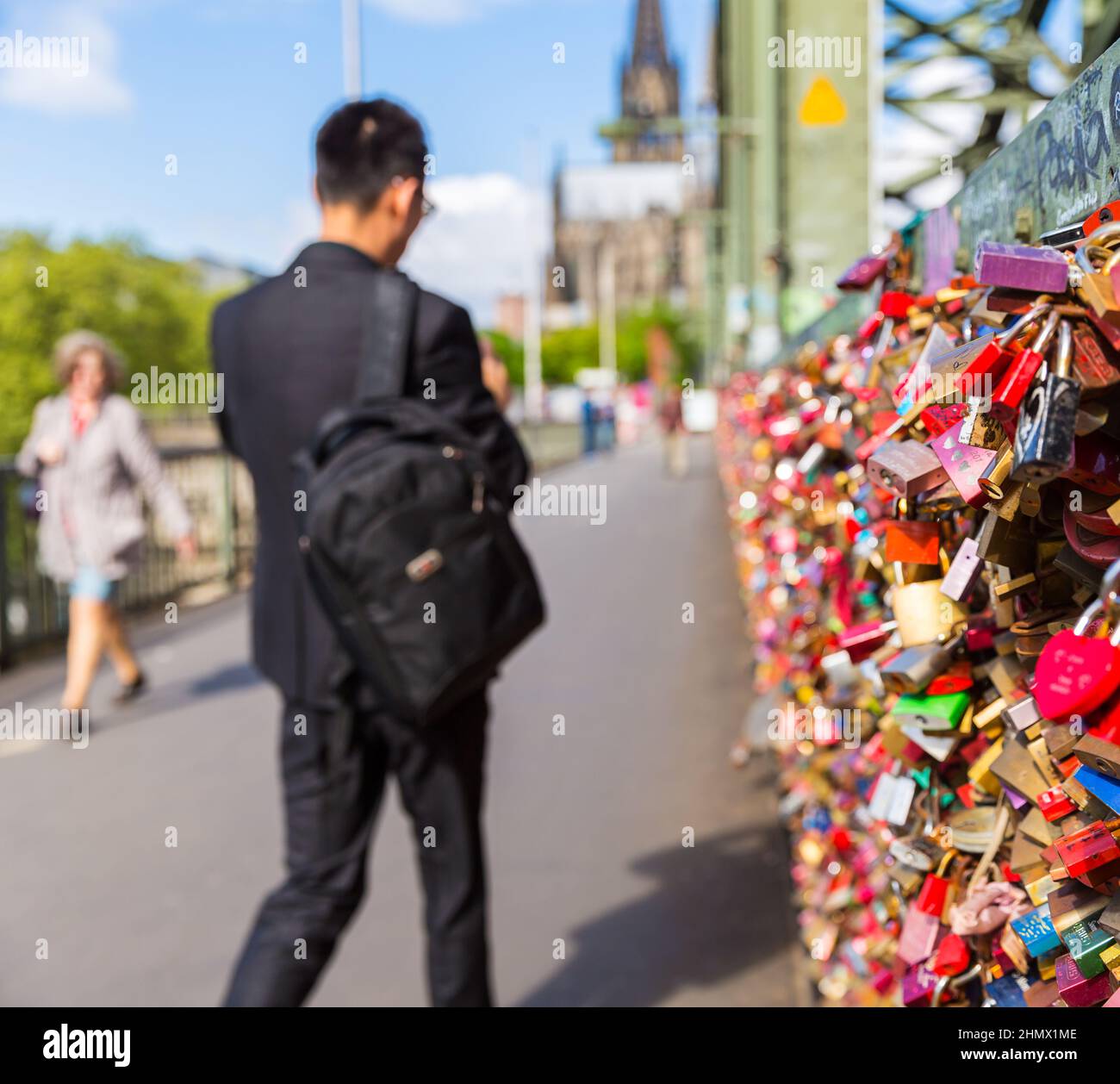 Love Locks at cologne Stock Photo - Alamy