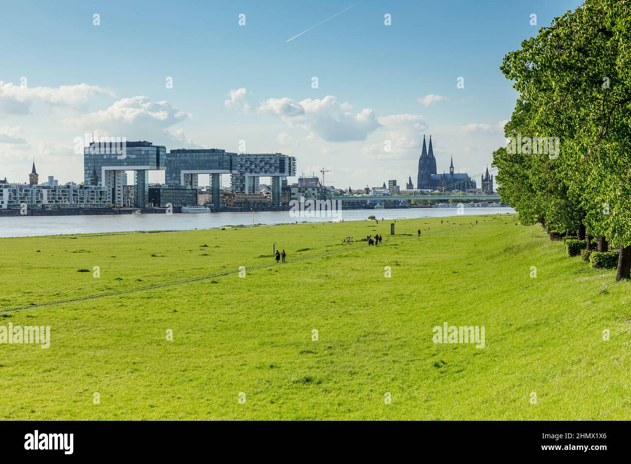 Cologne at spring in germany Stock Photo - Alamy
