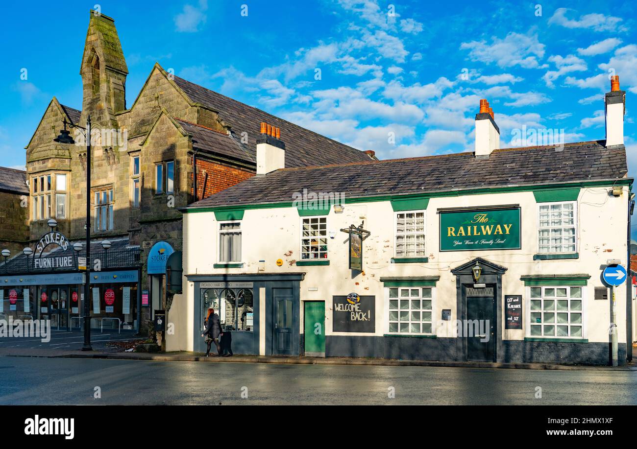 The Railway Pub, Derby Street, Ormskirk, West Lancashire. Image taken ...