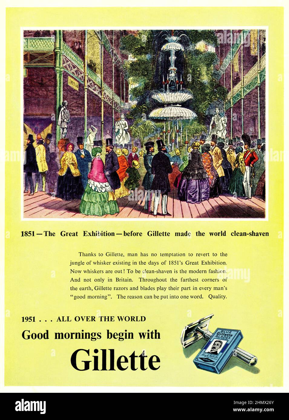 Gilette advert hi-res stock photography and images - Alamy