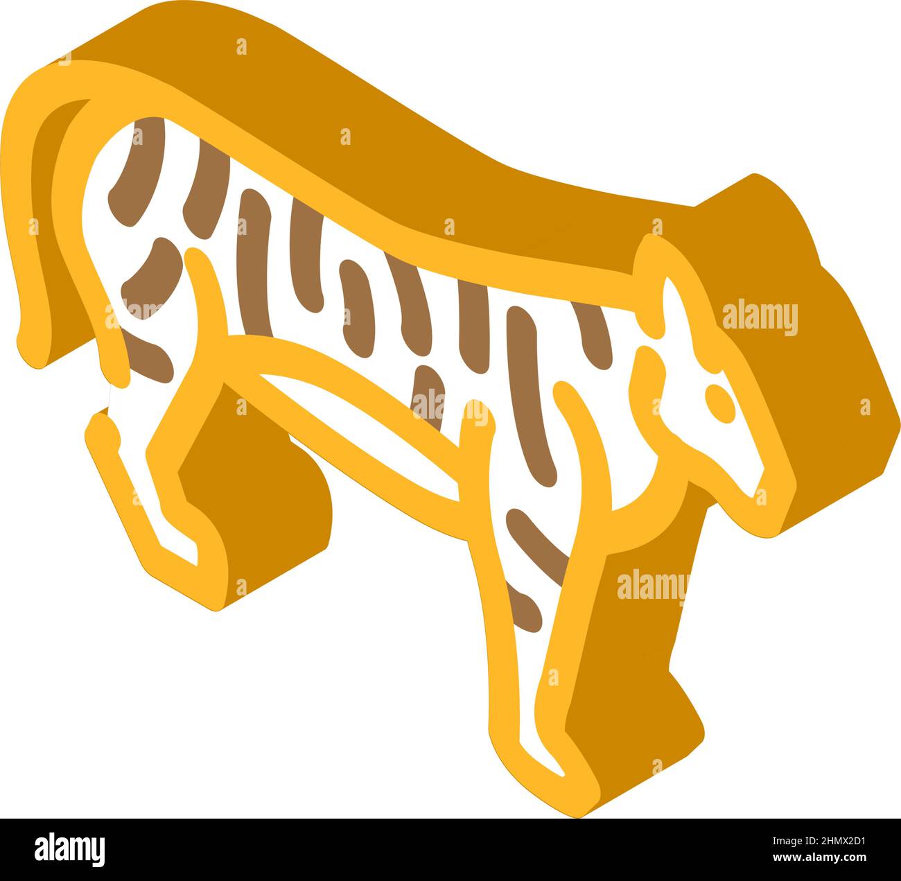 tiger animal isometric icon vector illustration Stock Vector Image ...