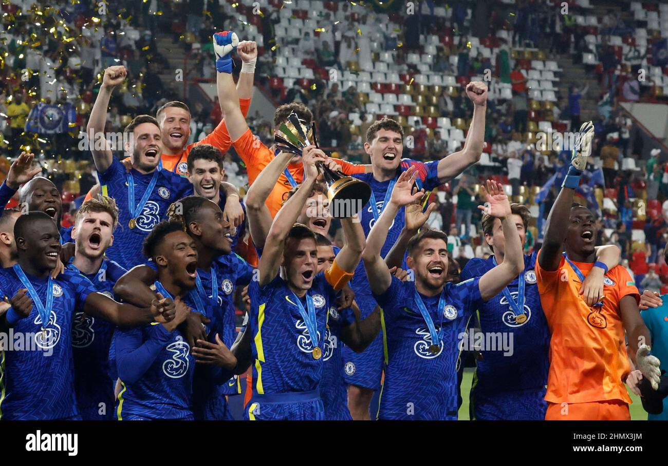 Chelsea club world cup trophy hi-res stock photography and images - Alamy