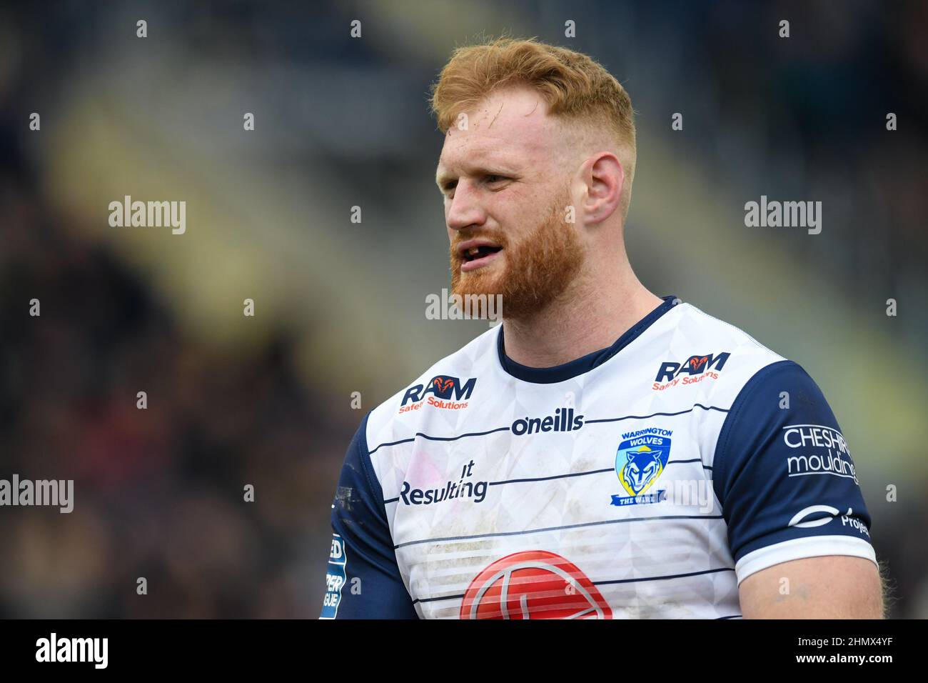 Joe Bullock #15 of Warrington Wolves in action during the game Stock ...