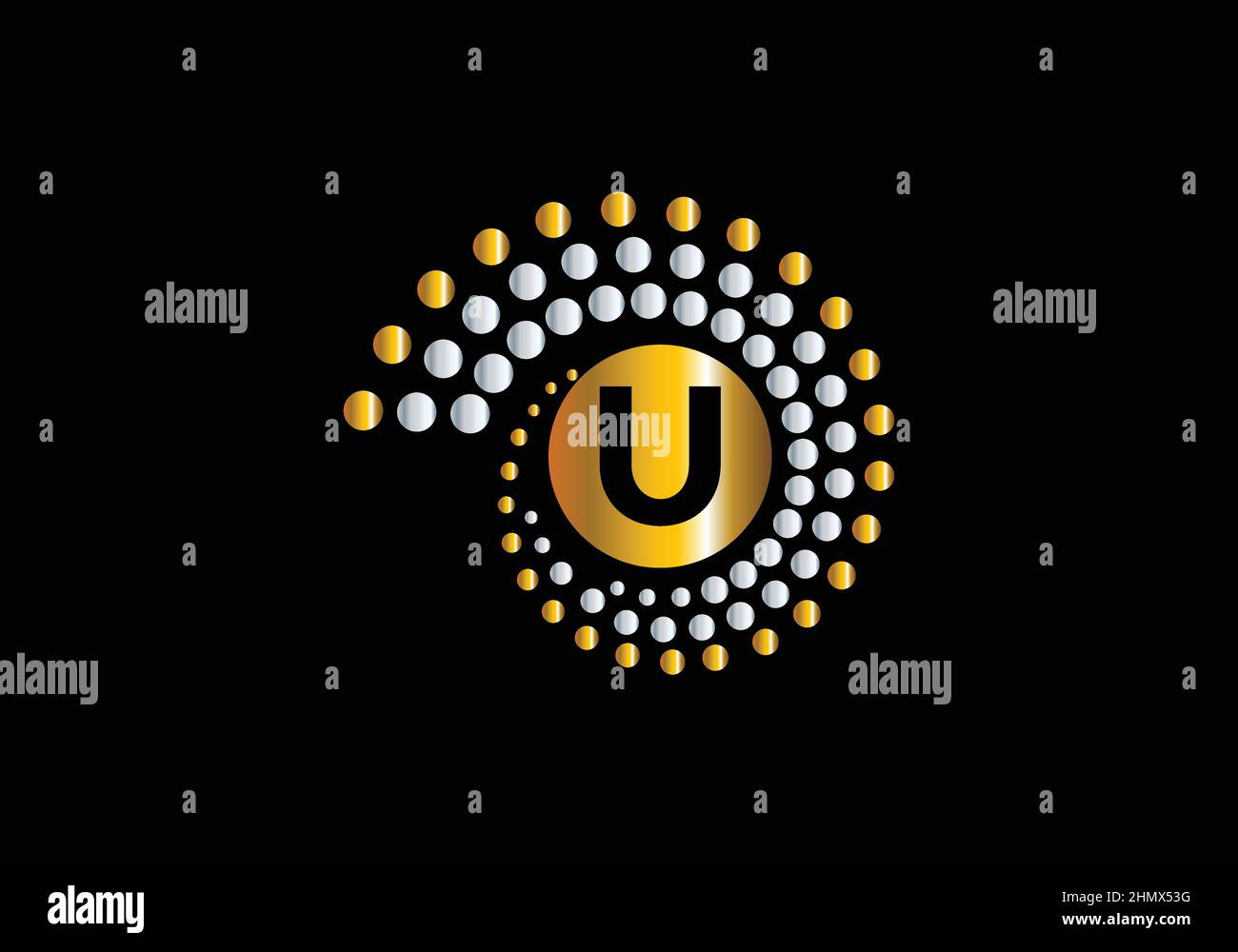 U technology logo Stock Vector Images - Alamy