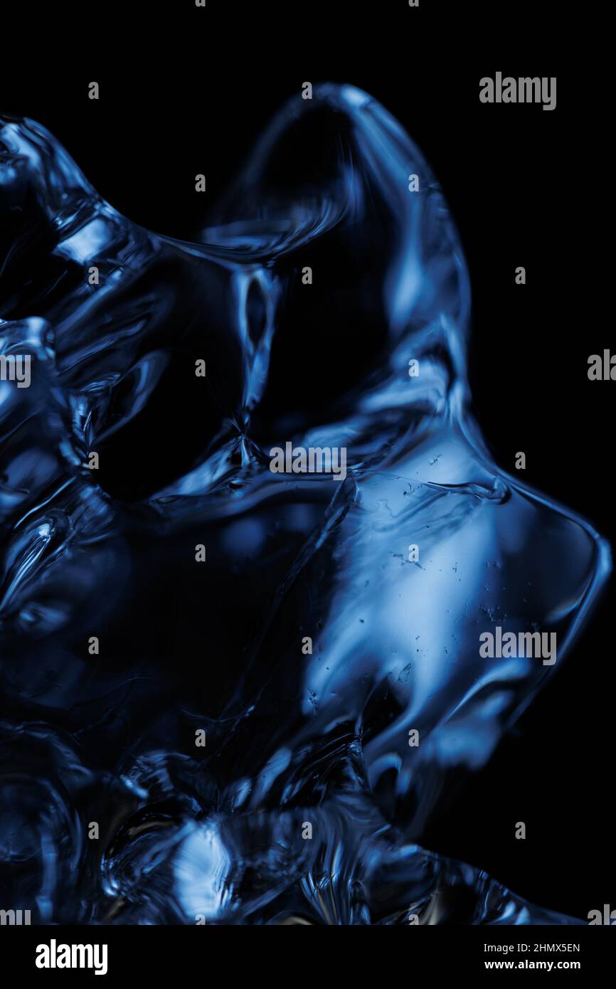 Macro shot of the details of ice texture Stock Photo - Alamy