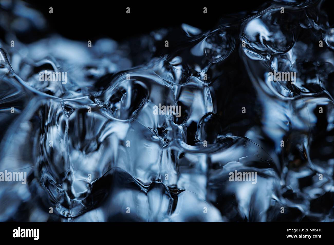 Macro shot of the details of ice texture Stock Photo - Alamy