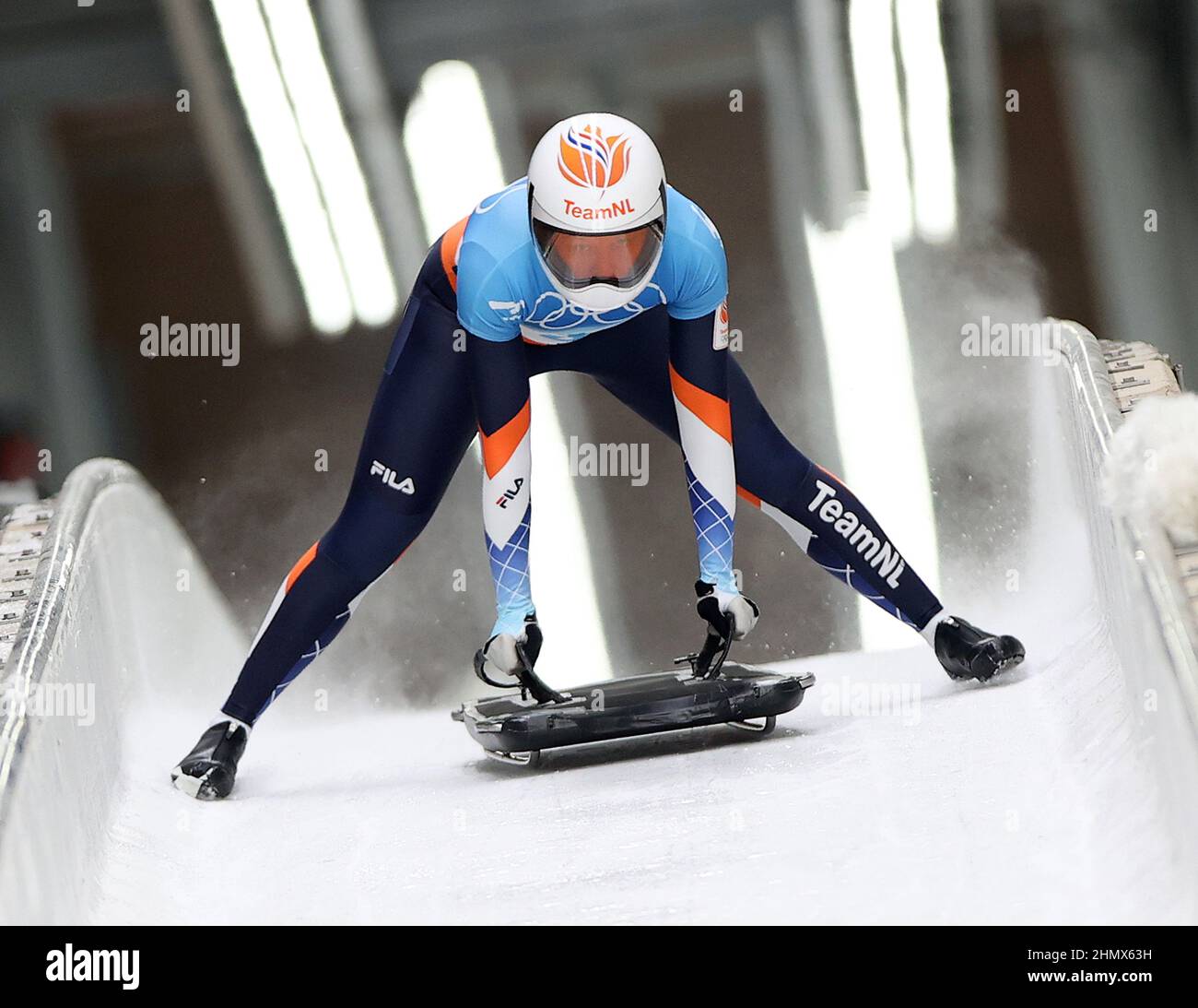 Beijing, China. 12th Feb, 2022. Kimberley Bos of the Netherlands ...