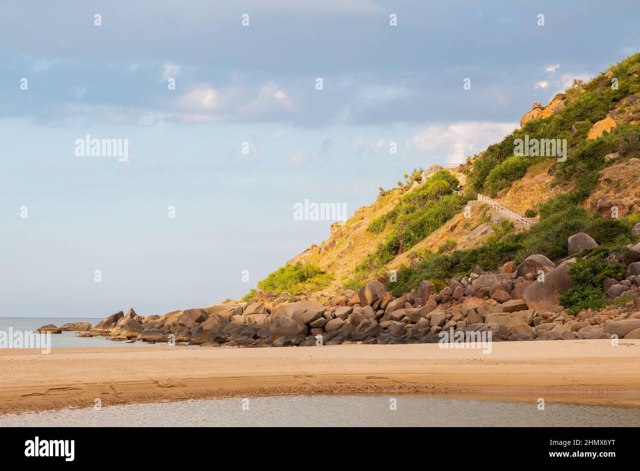 The stone coast of Vietnam. Large boulders on the beach Stock Photo - Alamy