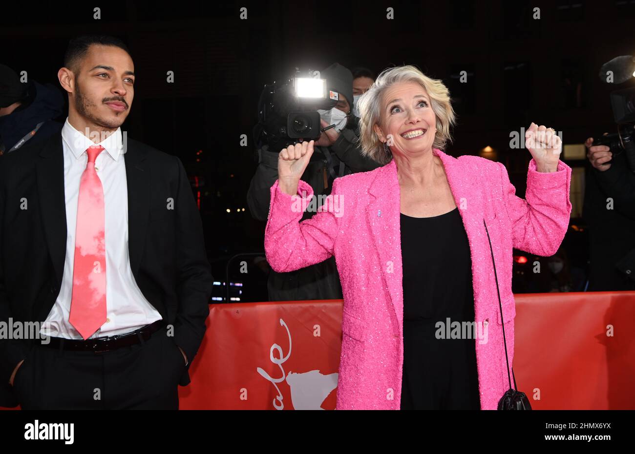 Berlin, Germany. 12th Feb, 2022. British Oscar winner Emma Thompson ...