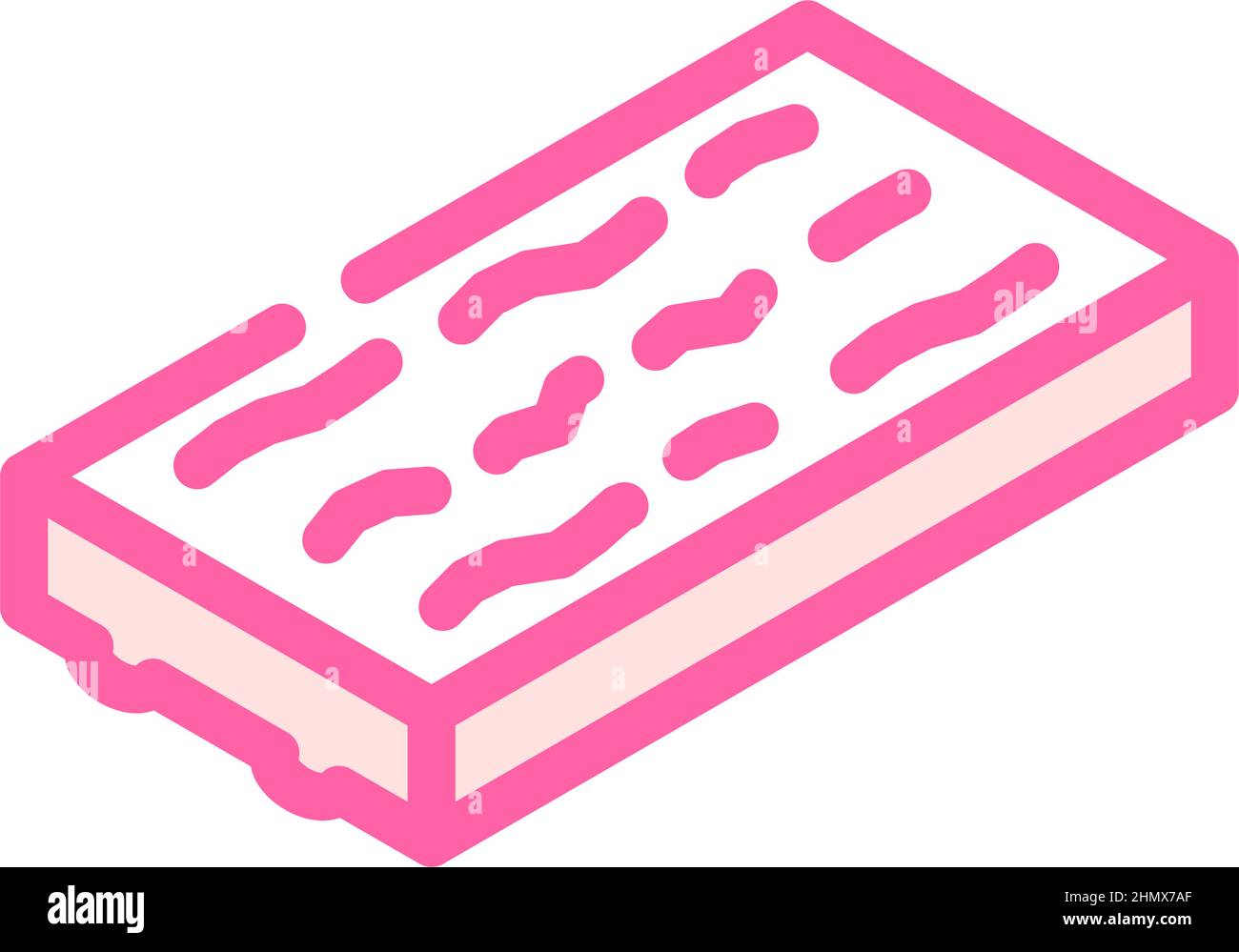 exterior facing brick color icon vector illustration Stock Vector Image ...