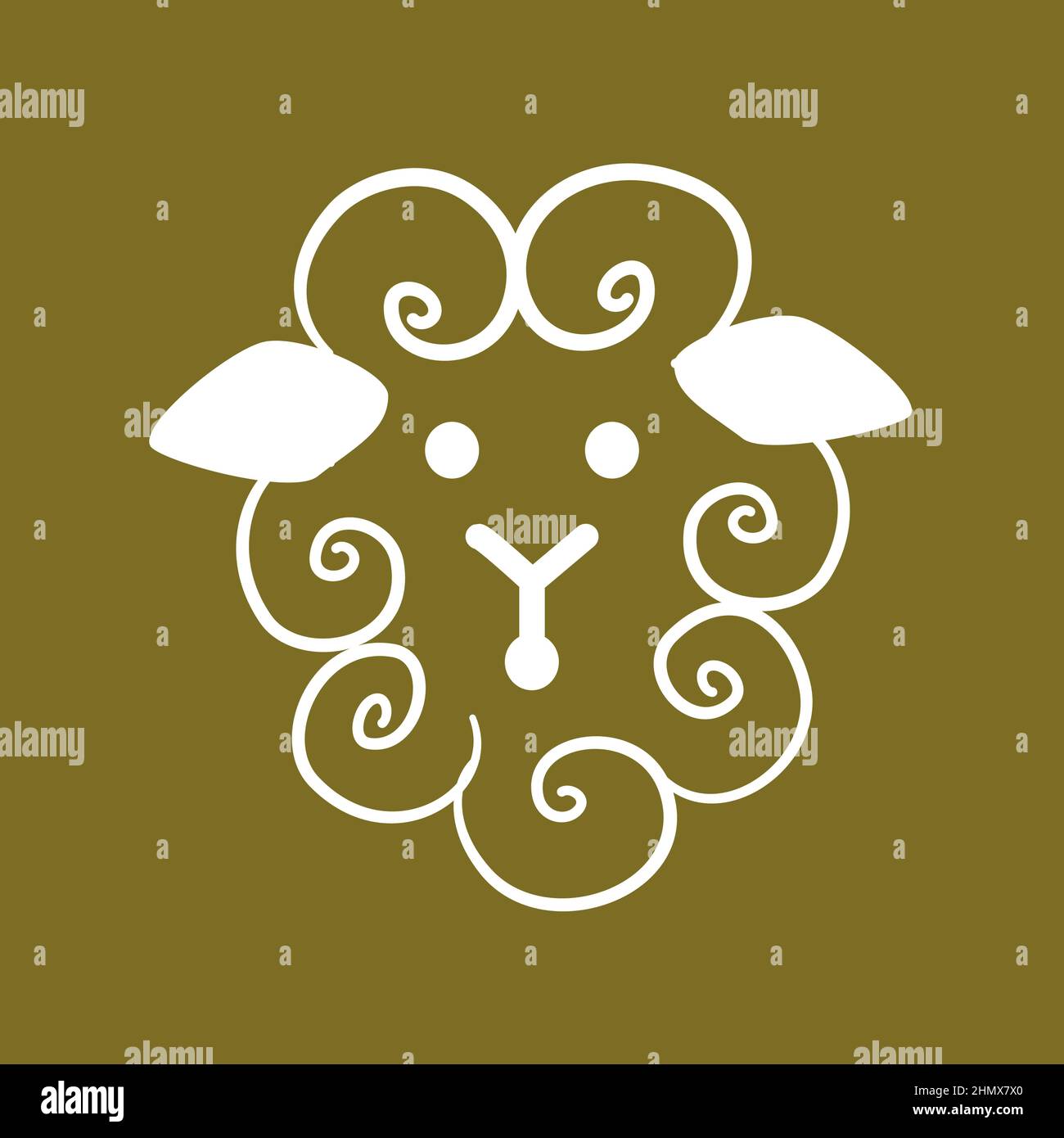 Line drawing sheep Stock Vector Images - Alamy