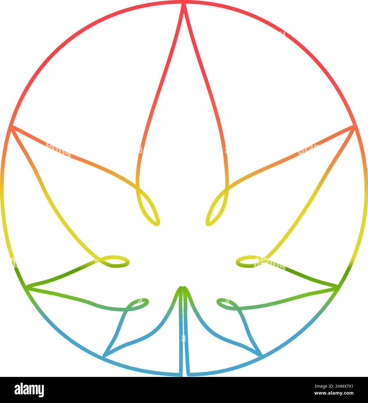 marijuana circle graphic mark coloured Stock Vector Image & Art - Alamy