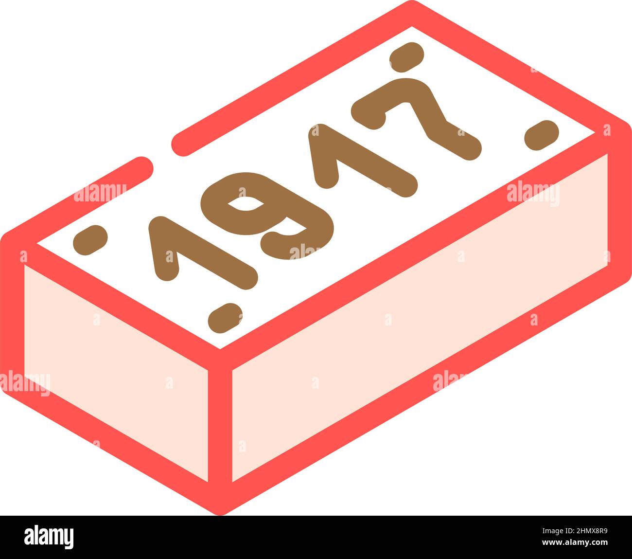 old brick color icon vector illustration Stock Vector Image & Art - Alamy