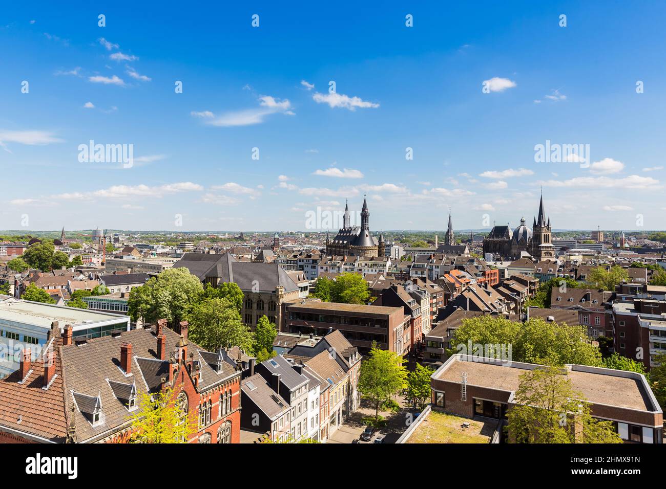 Aachen cathedral aerial view hi-res stock photography and images - Alamy