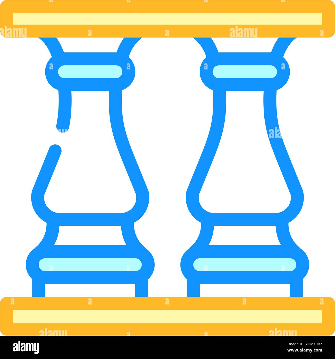 balusters decoration color icon vector illustration Stock Vector Image ...