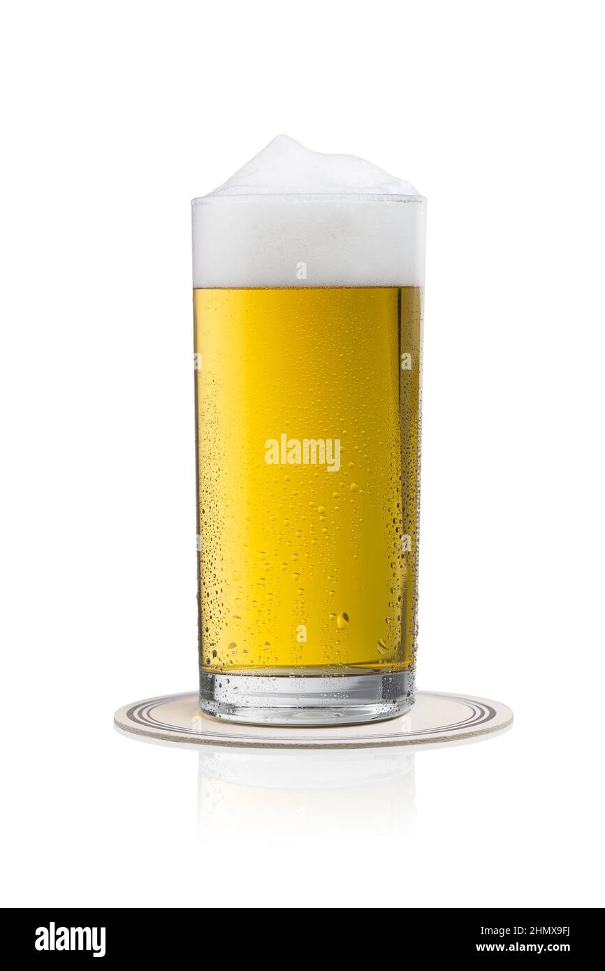 cold german beer in a glass with condensation drops Stock Photo - Alamy