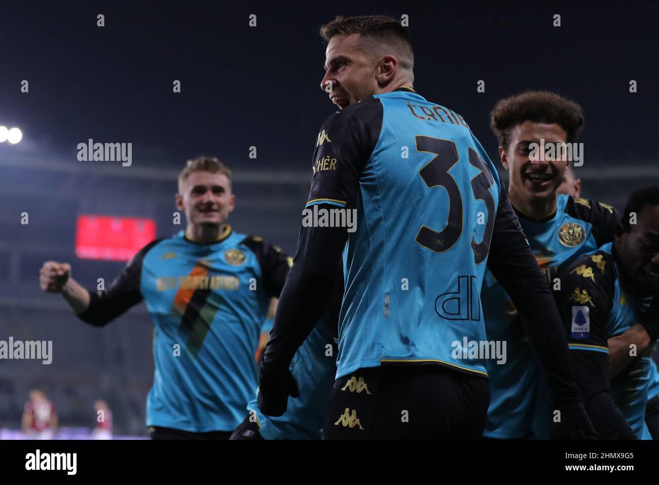 Turin, Italy, 12th February 2022. Domen Crnigoj of Venezia FC ...