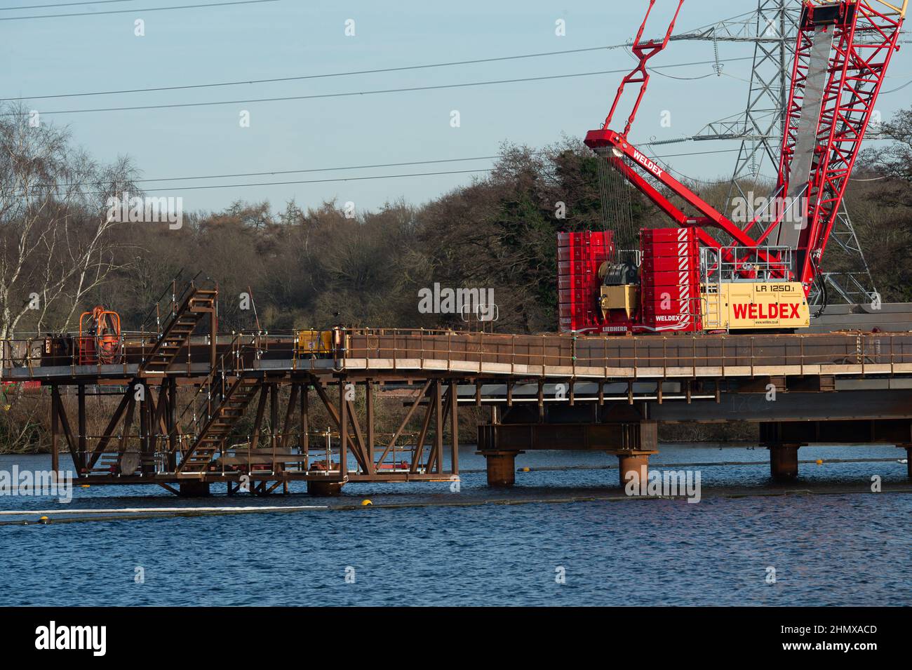 Denham, Buckinghamshire, UK. 12th February, 2022. An haul road for HS2 ...