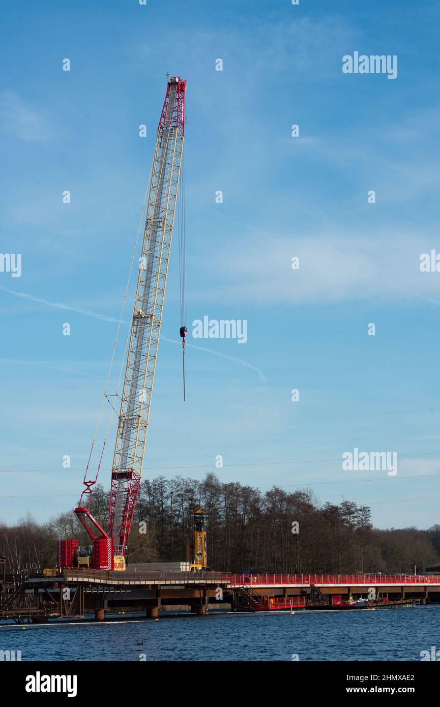 Denham, Buckinghamshire, UK. 12th February, 2022. An haul road for HS2 ...
