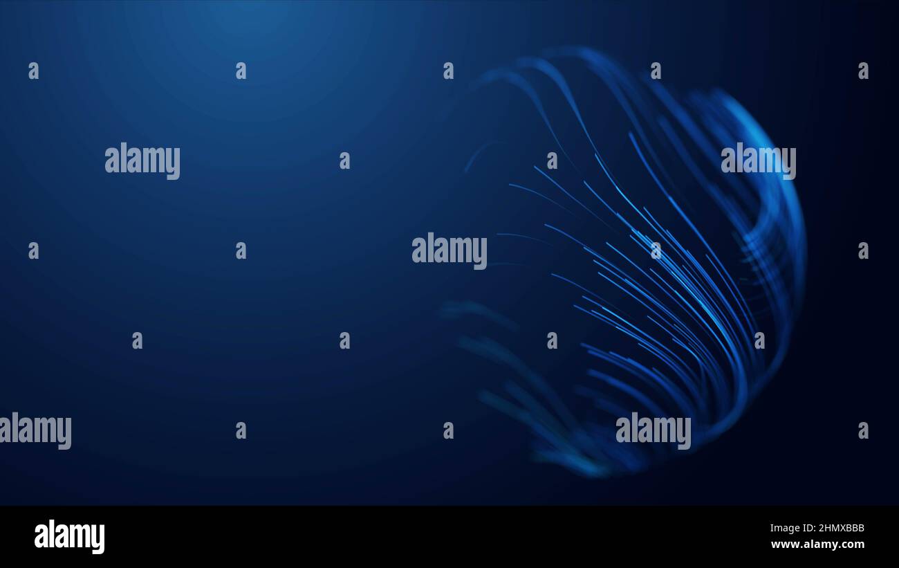 Abstract technology flow big data seamless loop. Digital data flow ...