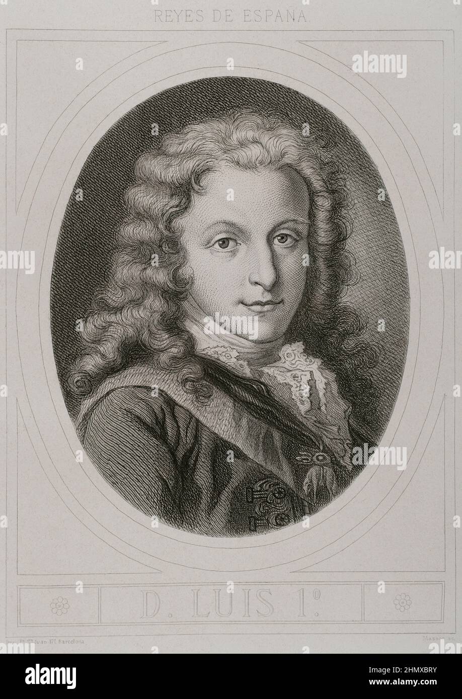 Louis I (1707-1724). King of Spain from 15 January 1724 until his death ...