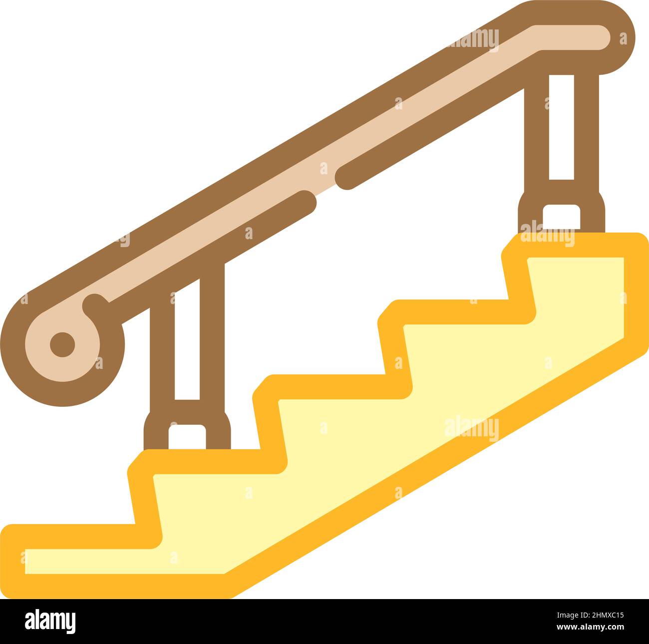 deck posts and handrails color icon vector illustration Stock Vector ...