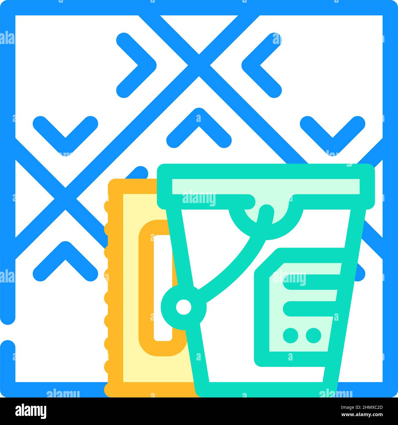 tile installation supplies color icon vector illustration Stock Vector ...