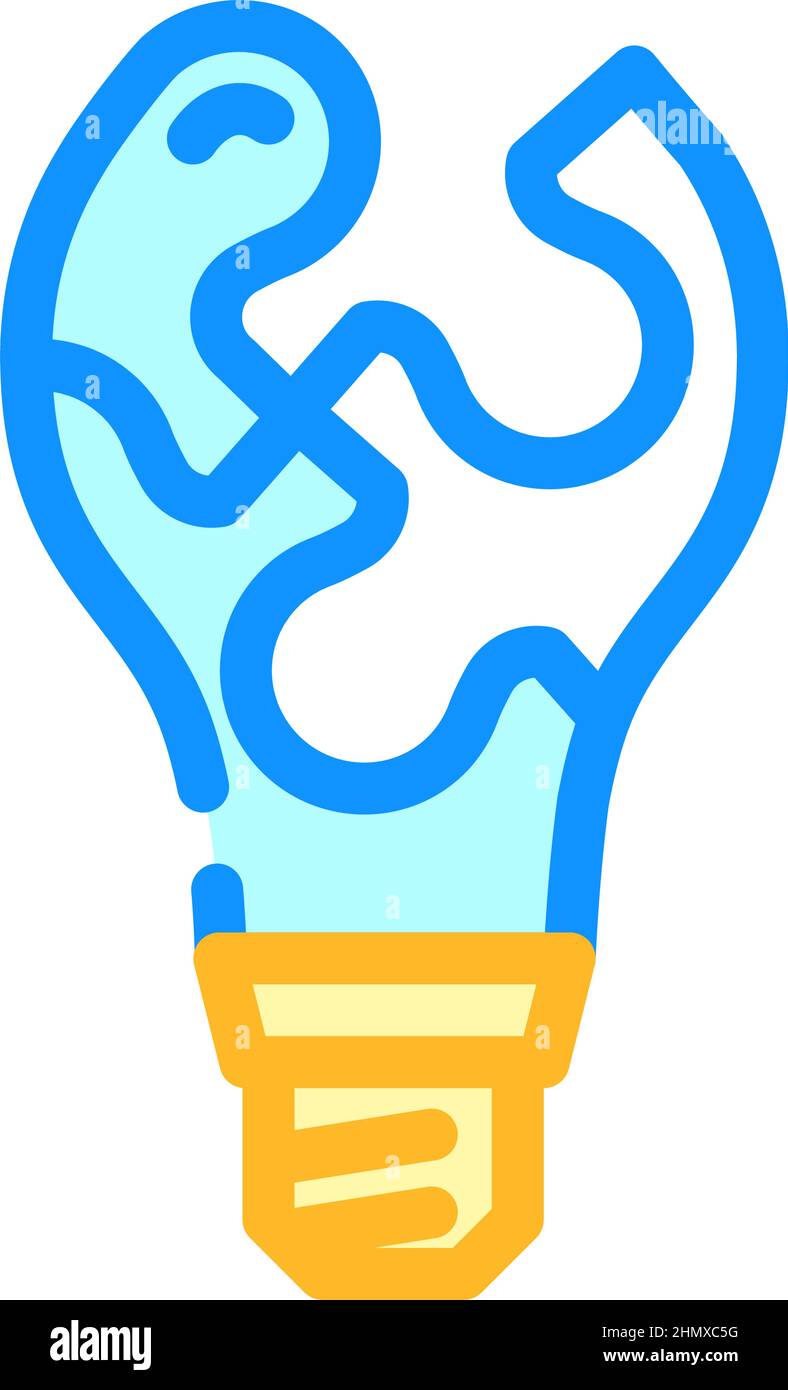 solution light bulb color icon vector illustration Stock Vector Image ...