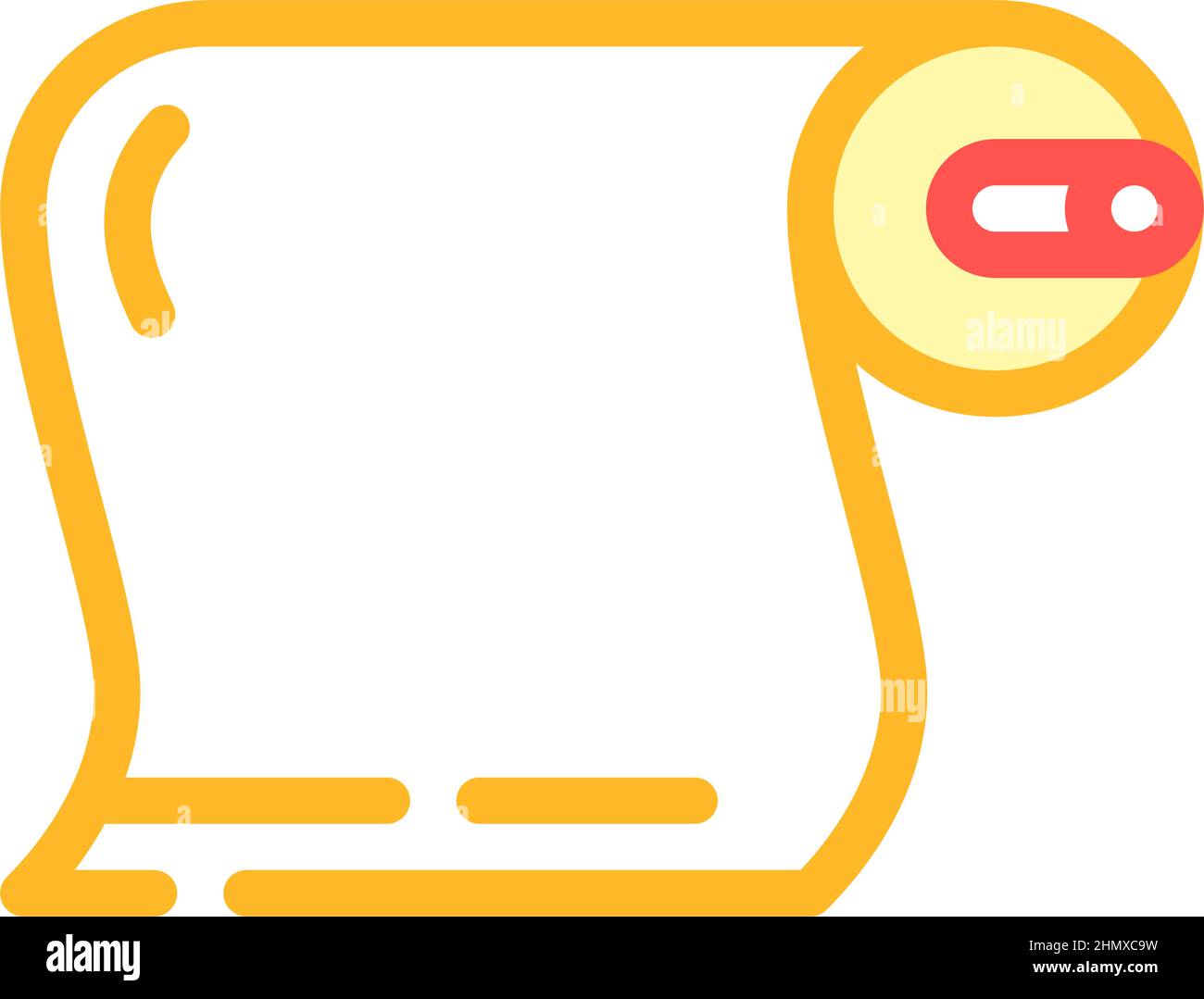 roll building material color icon vector illustration Stock Vector ...