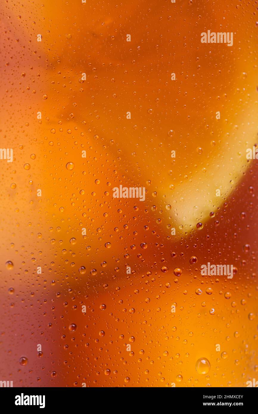 cold cola with lemon ice and dew drops Stock Photo - Alamy