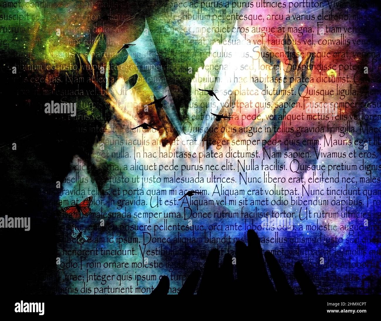 Worship Spiritual artwork. 3D rendering Stock Photo - Alamy