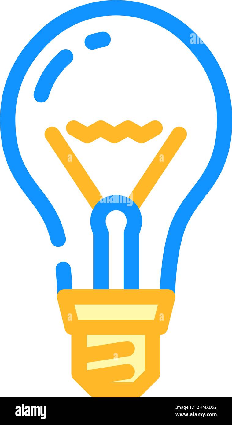 glass light bulb color icon vector illustration Stock Vector Image ...