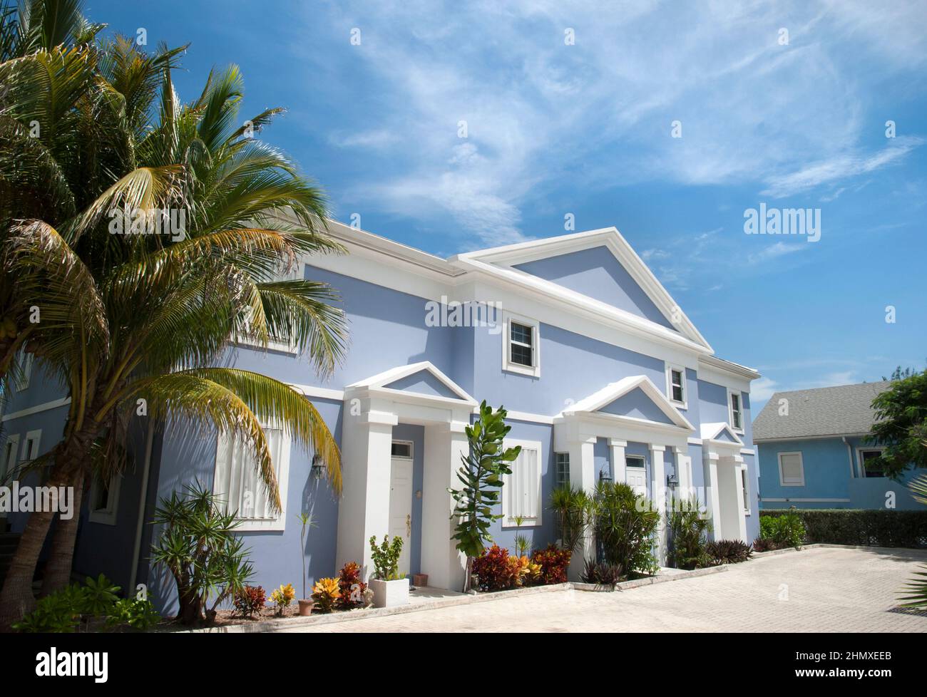 The little residential building on a main street in George Town on ...