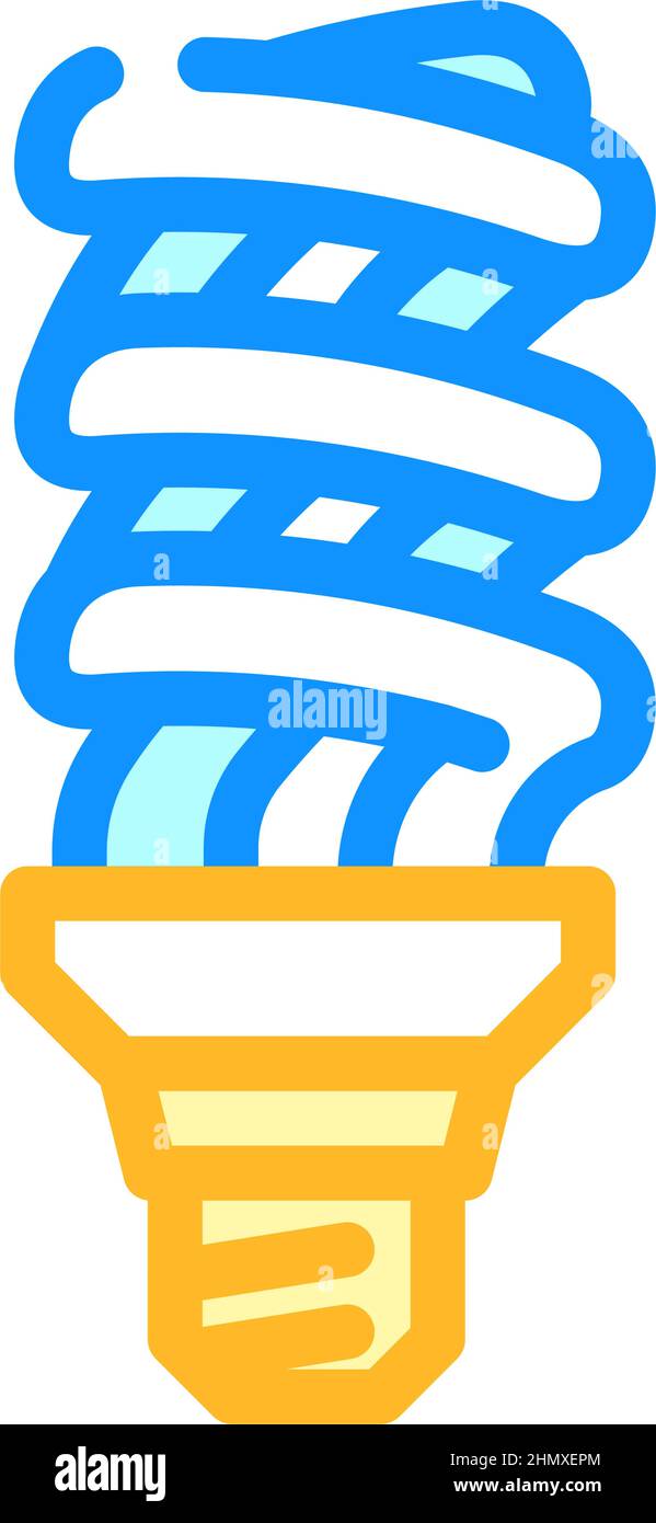 cfl light bulb color icon vector illustration Stock Vector Image & Art ...